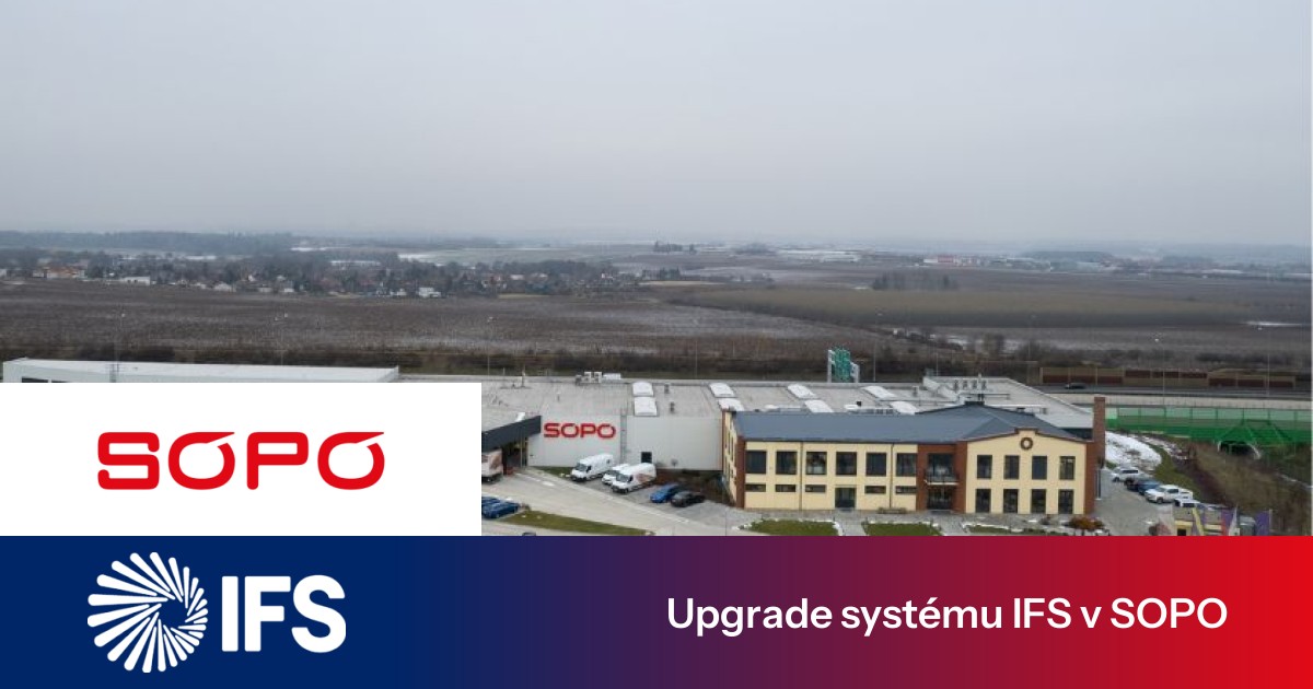 SOPO modernizuje ERP systém a připravuje se na spuštění IFS Cloud - CDC Data s.r.o.
